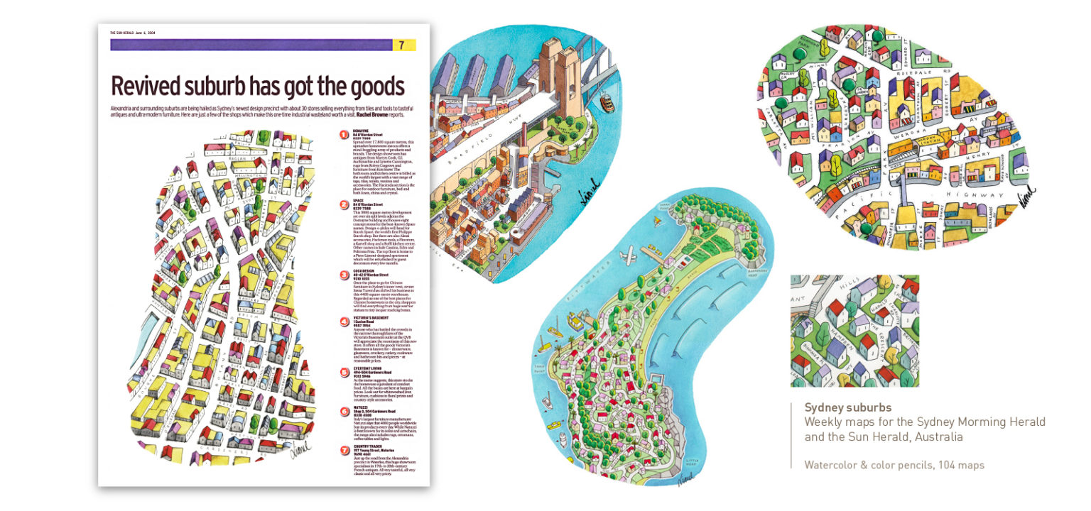 Maps | Cartes illustrées - www.lionelportier.com